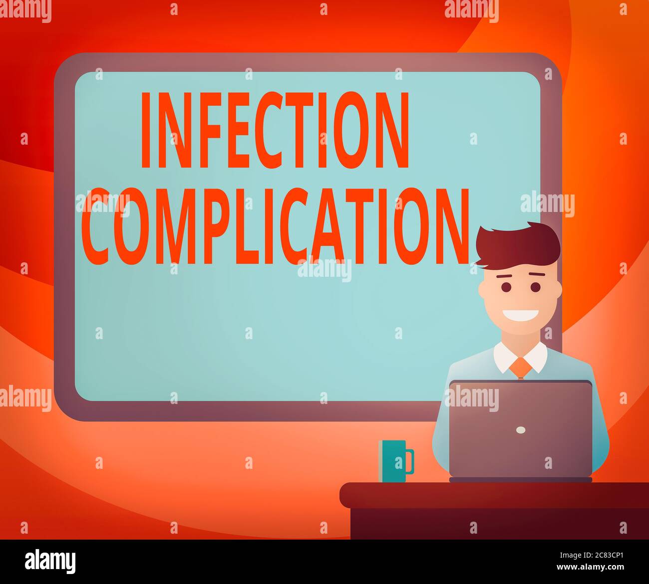 Text sign showing Infection Complication. Business photo showcasing ...