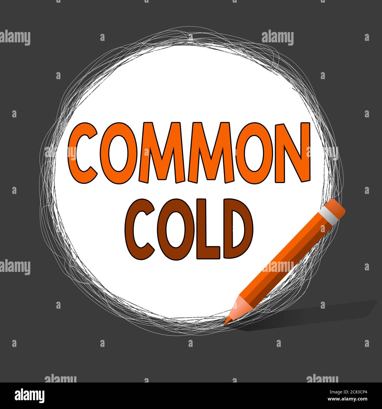 Writing note showing Common Cold. Business concept for viral infection ...