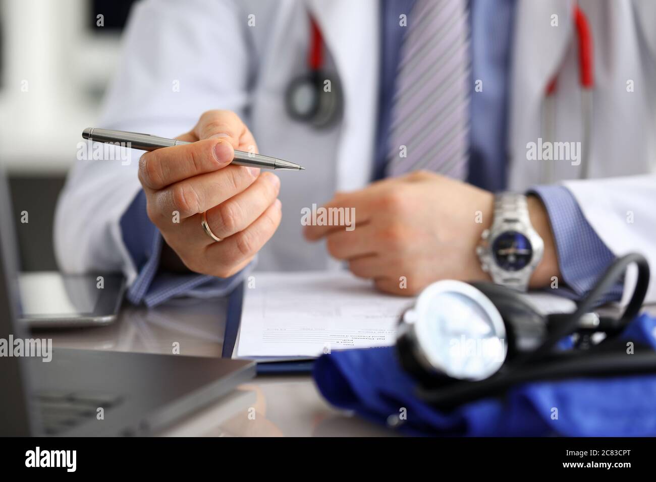 Analysis patient data and current indicators Stock Photo - Alamy