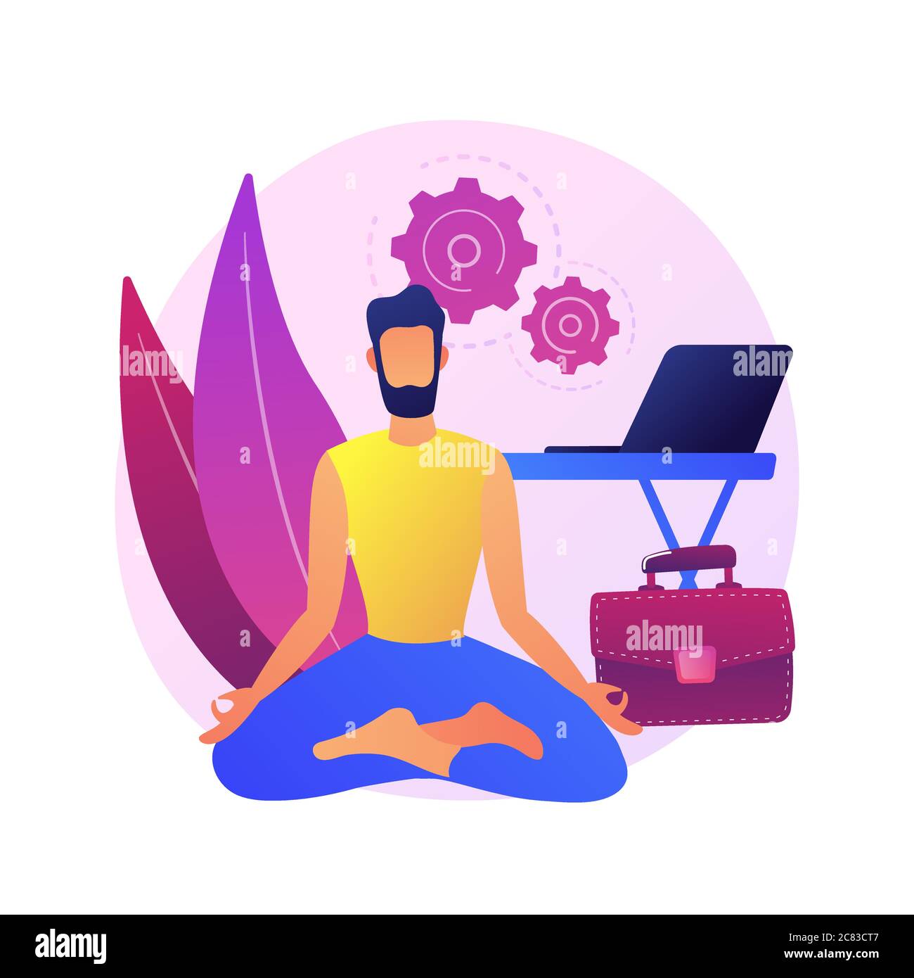 Stress reduction and relieving activity vector concept metaphor Stock ...