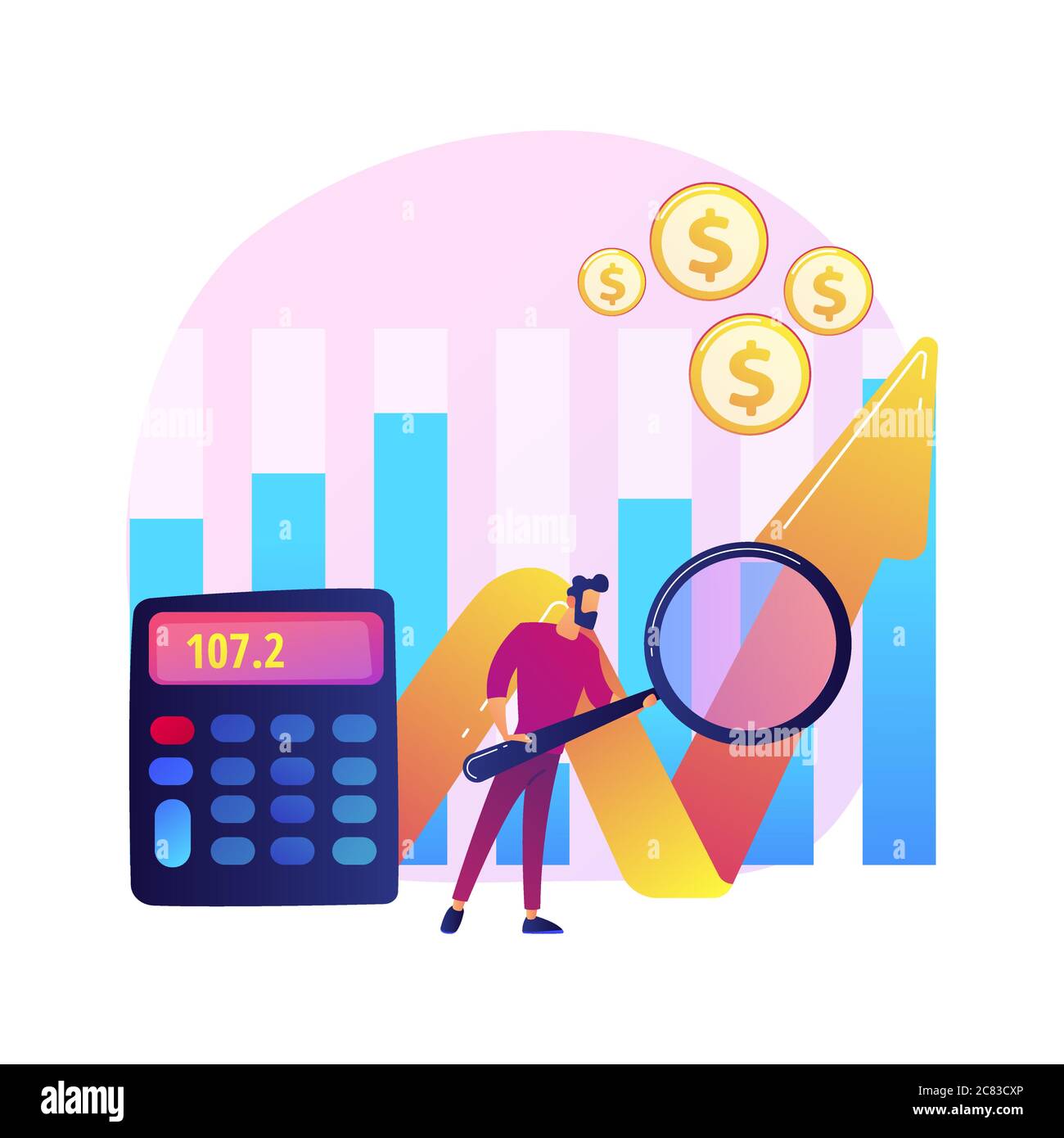 Stock market research vector concept metaphor Stock Vector Image & Art ...