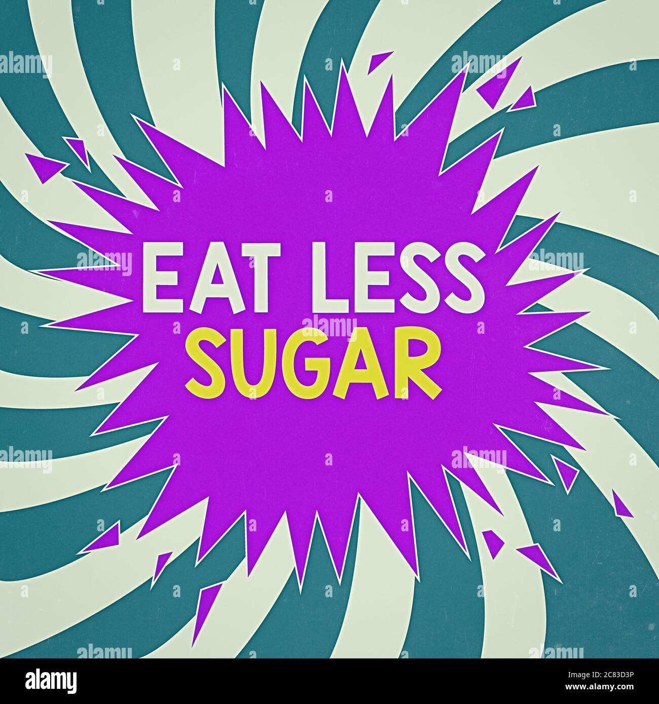 Conceptual hand writing showing Eat Less Sugar. Concept meaning ...
