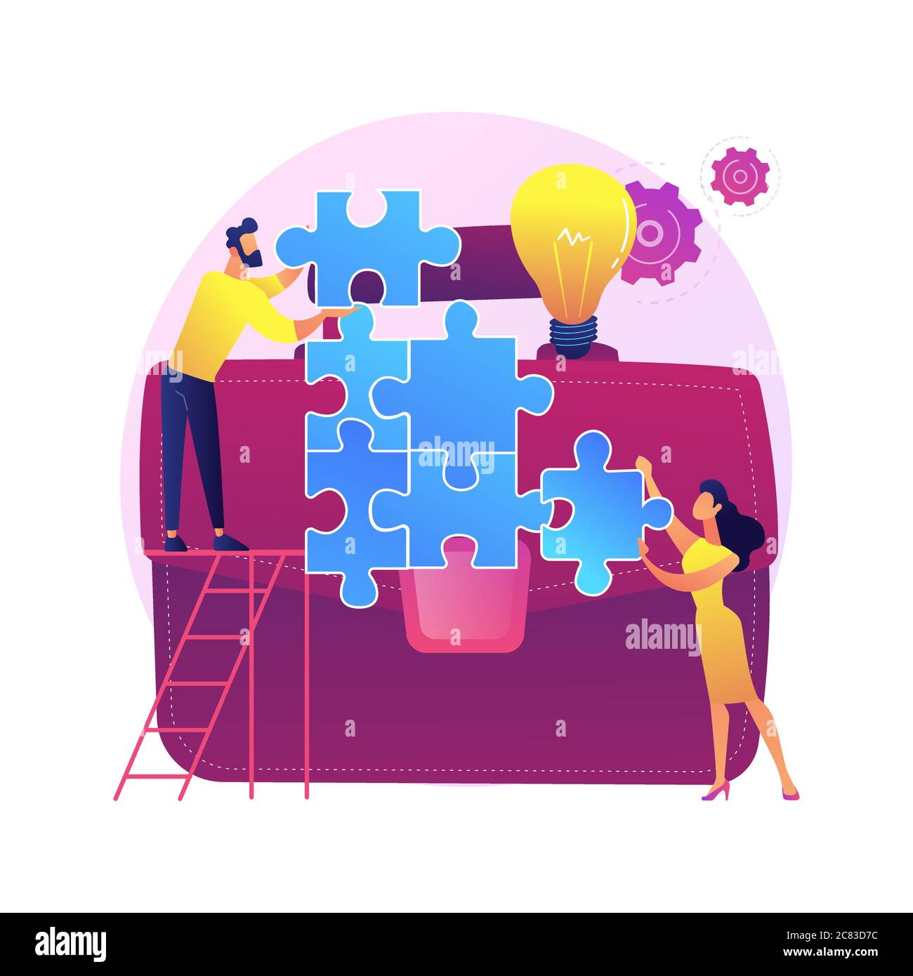 Workplace collaboration vector concept metaphor Stock Vector Image ...