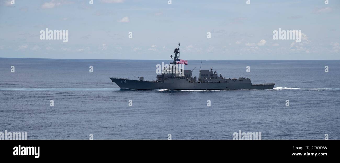 200720-N-MY642-0261 INDIAN OCEAN (July 20, 2020) The Nimitz Carrier Strike Group, consisting of ...