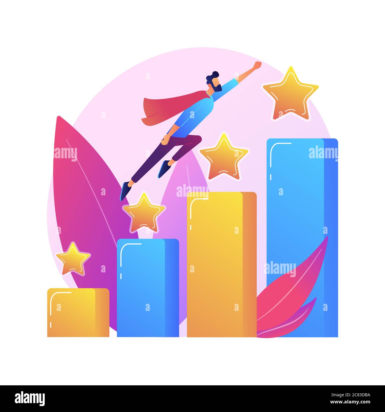 Leadership and job promotion vector concept metaphor Stock Vector Image ...