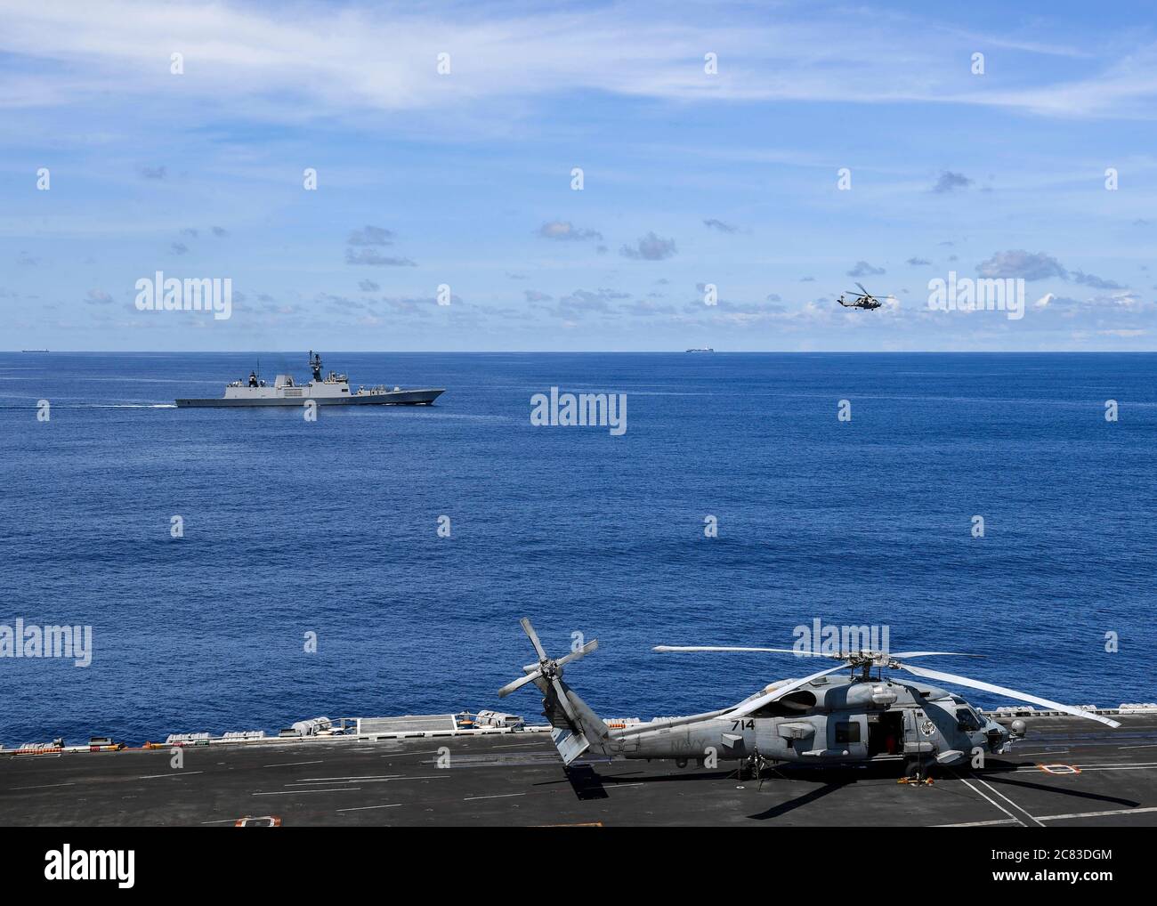 200720-N-KO930-1017 INDIAN OCEAN (July 20, 2020) The Nimitz Carrier Strike Group, consisting of ...