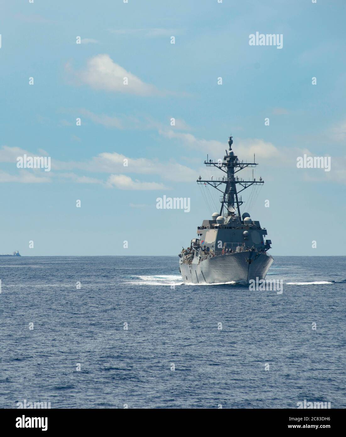 200720-N-WM182-1020 INDIAN OCEAN (July 20, 2020) The Arleigh Burke ...