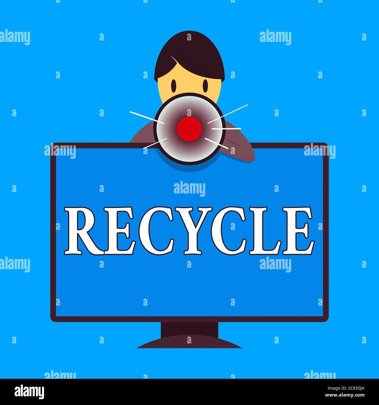 Word writing text Recycle. Business photo showcasing process of ...