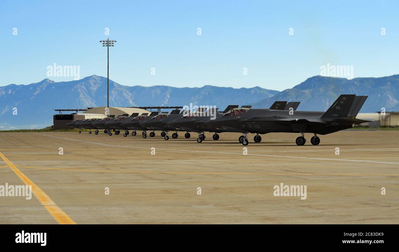 U.S. Air Force F-35A LIghtning IIs assigned to the 388th and 419th ...