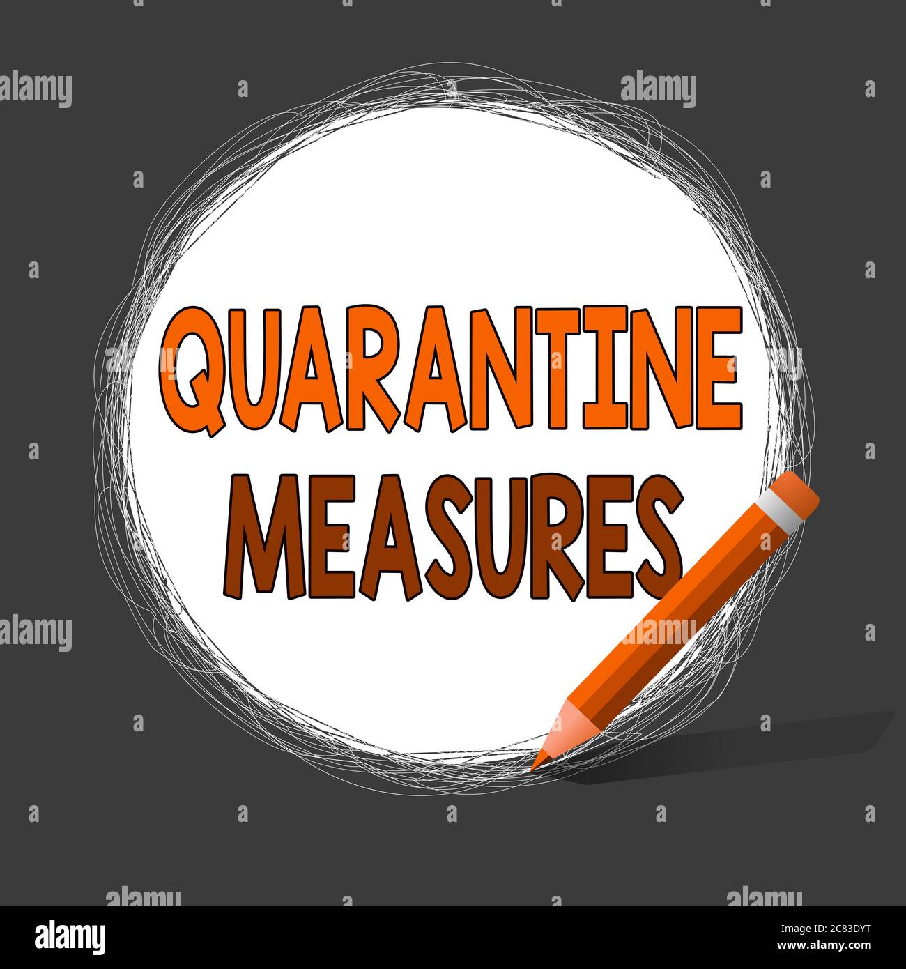 Writing note showing Quarantine Measures. Business concept for safety ...