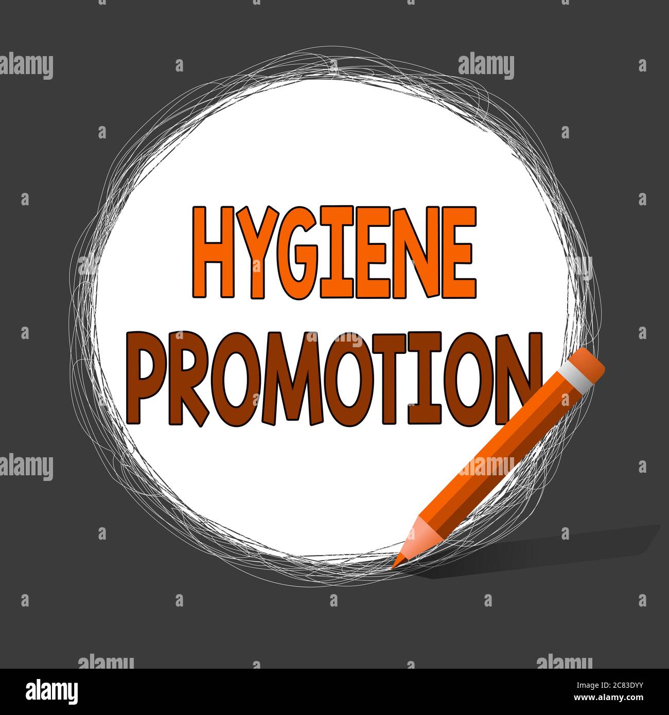 Writing note showing Hygiene Promotion. Business concept for systematic ...