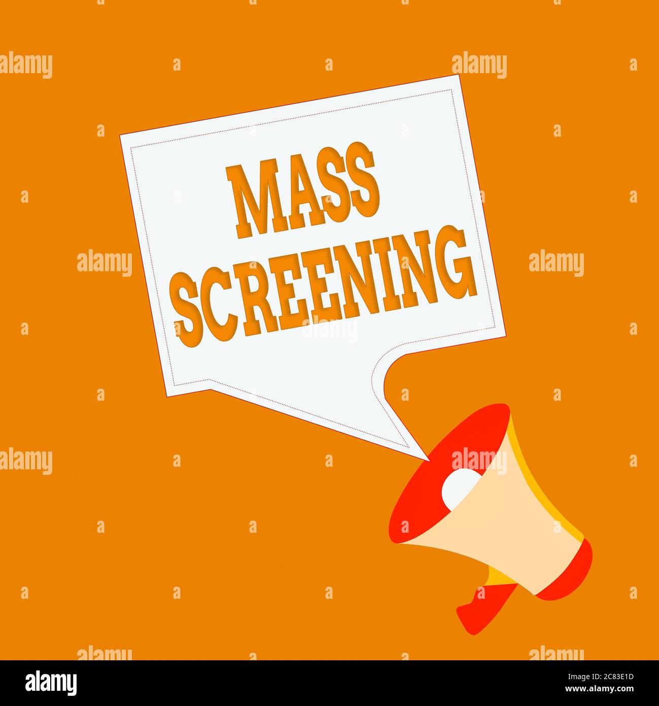 Word writing text Mass Screening. Business photo showcasing health ...