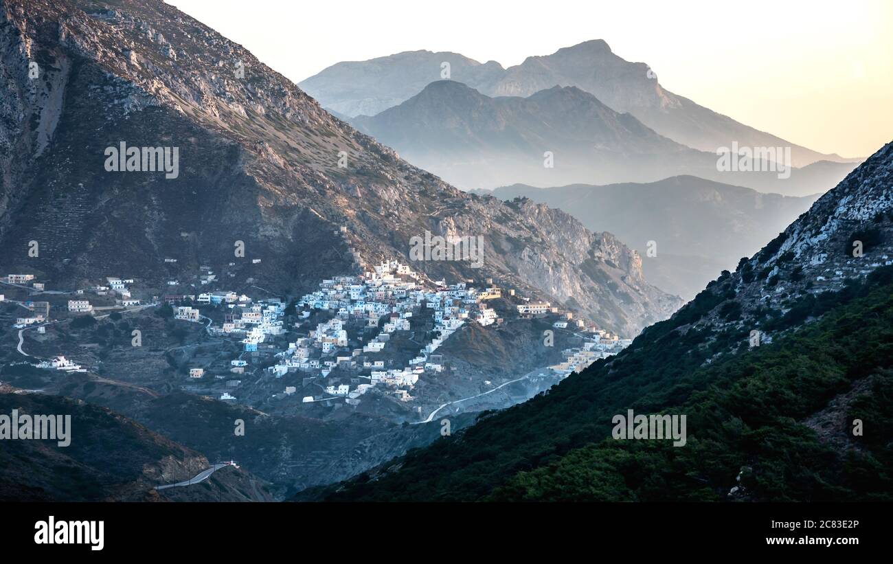 Karpathos island olympos hi-res stock photography and images - Alamy