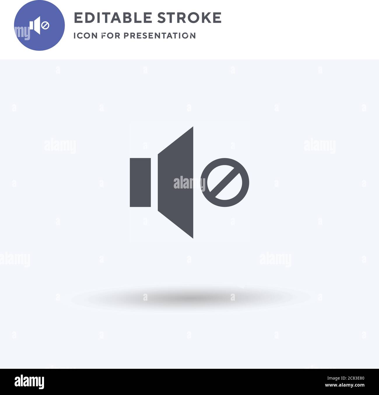 Volume icon vector, filled flat sign, solid pictogram isolated on white ...