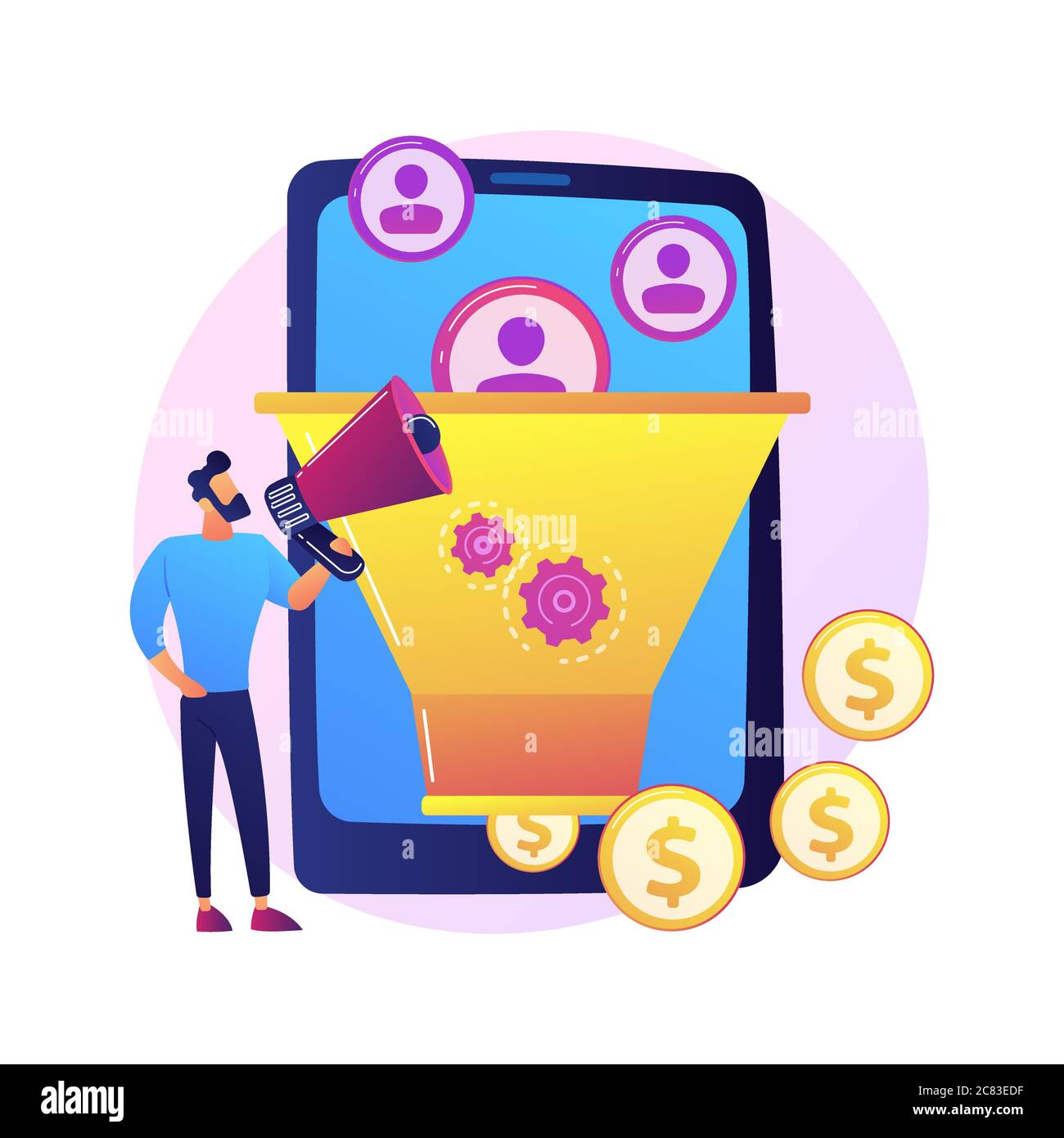 Client funnel vector concept metaphor Stock Vector Image & Art - Alamy Client funnel vector concept metaphor Stock Vector Image & Art - Alamy