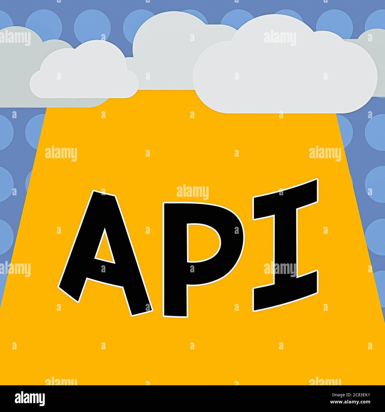 Conceptual hand writing showing Api. Concept meaning set of routines, protocols, and tools for ...