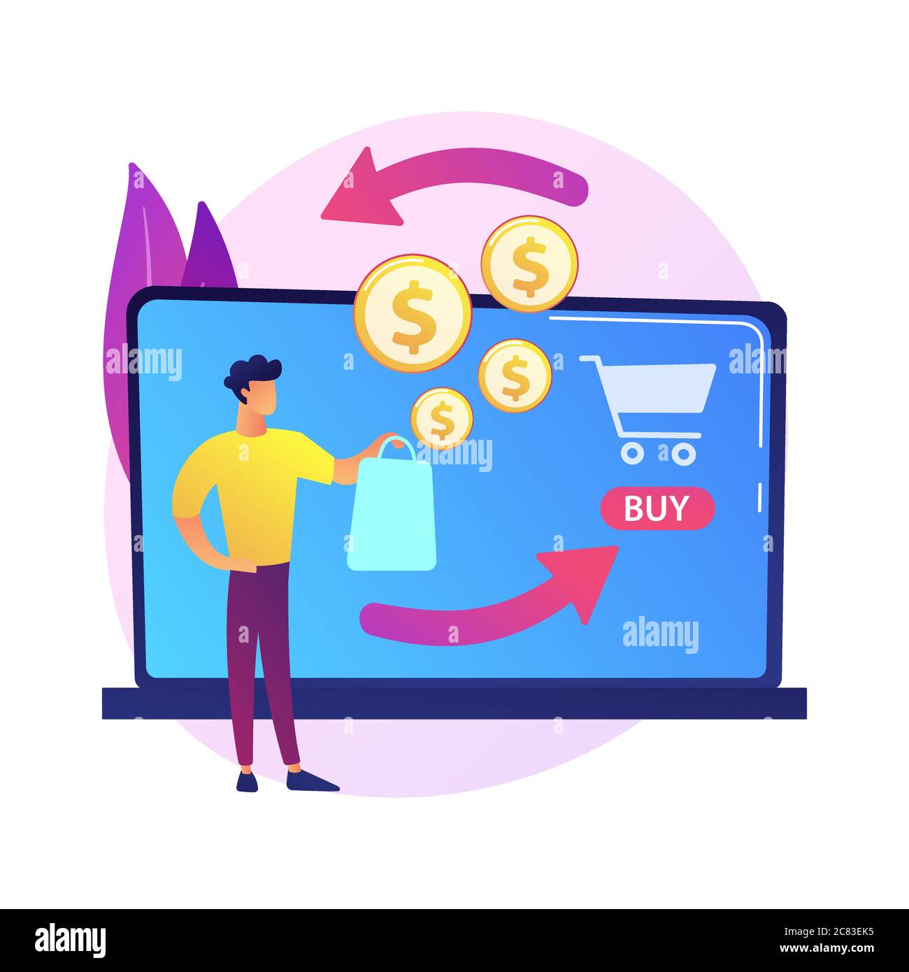 Cashback cartoon Stock Vector Images - Alamy