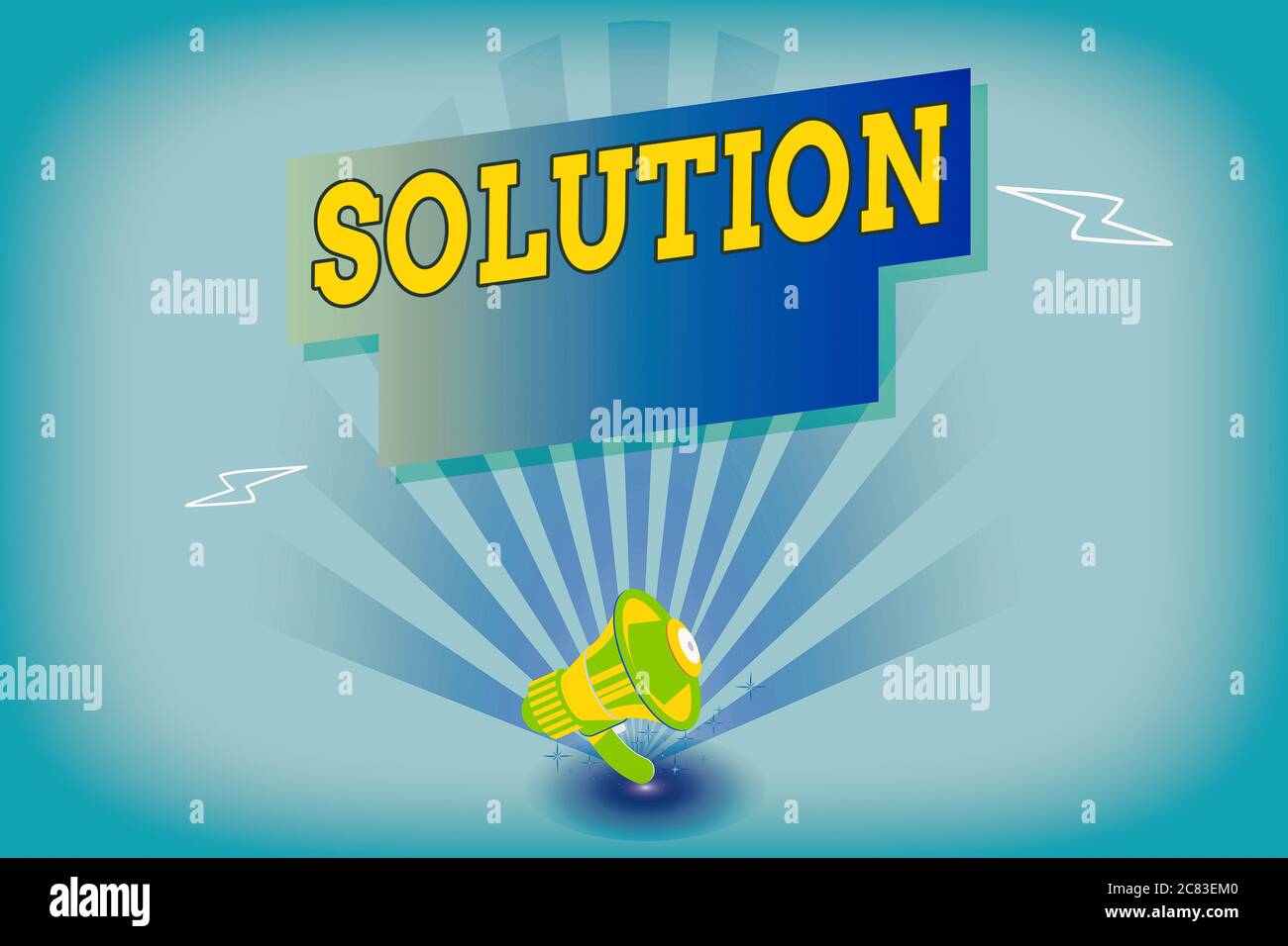 Writing note showing Solution. Business concept for the ways to solve a ...