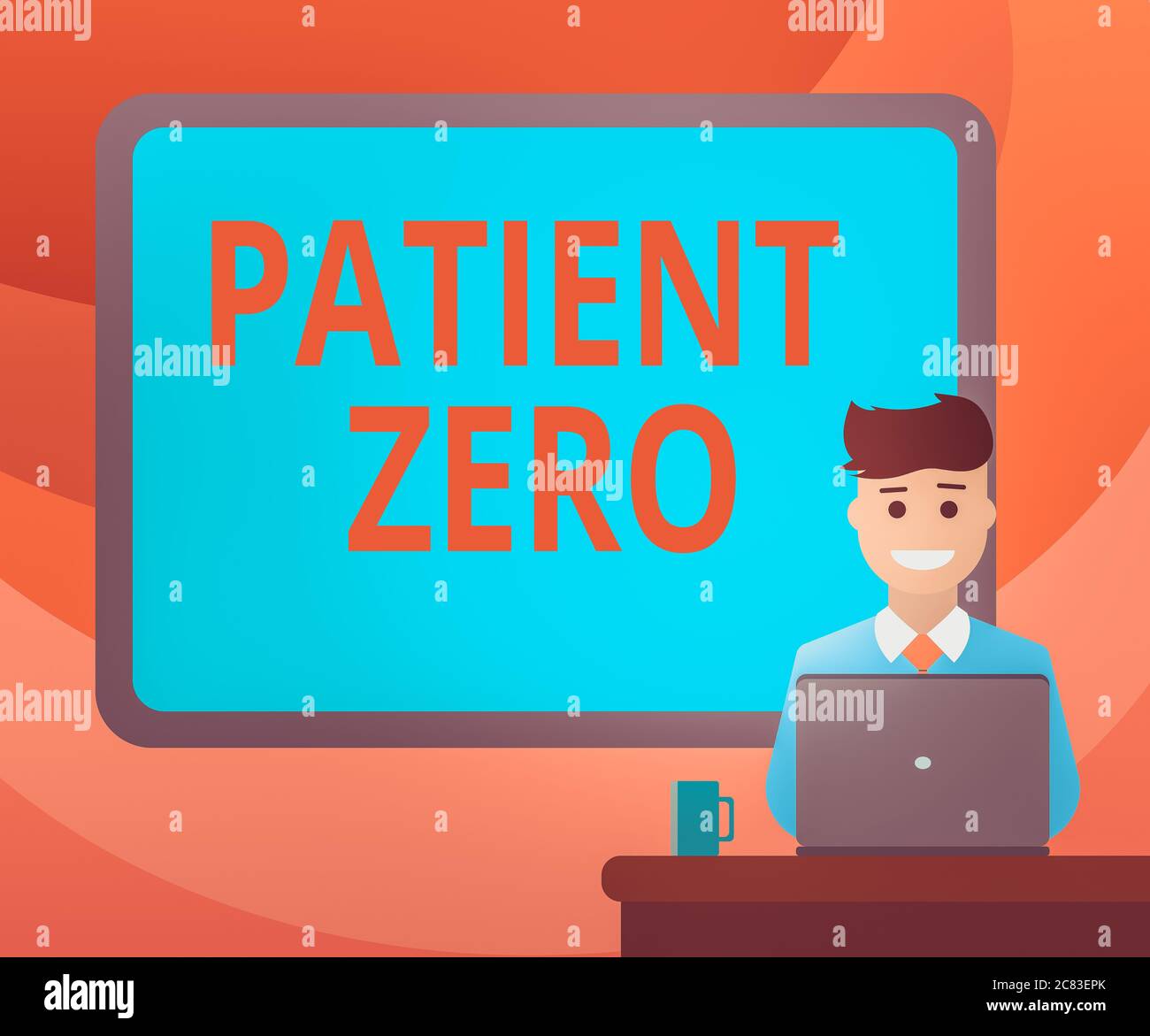 Text sign showing Patient Zero. Business photo showcasing primary ...