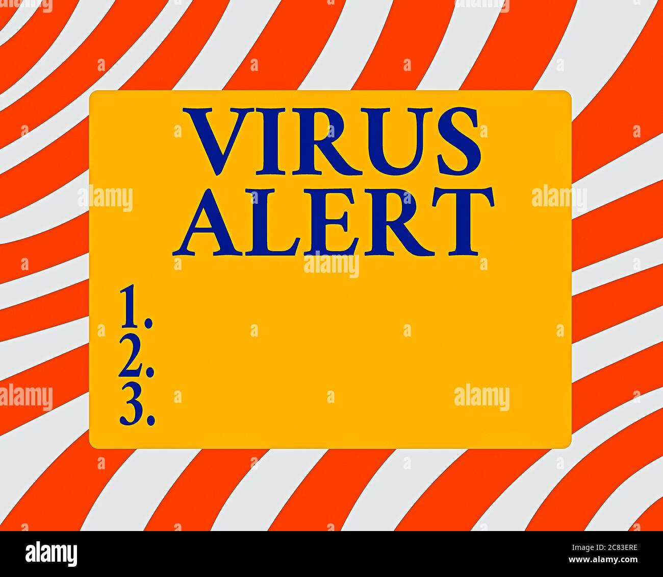 Text sign showing Virus Alert. Business photo showcasing a quick to ...