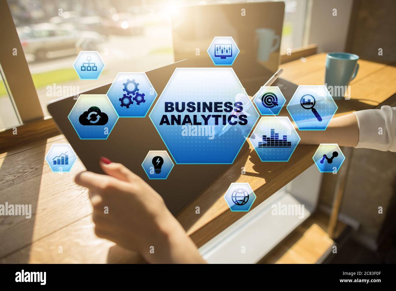 Business analytics concept kpi dashboard hi-res stock photography and images - Alamy