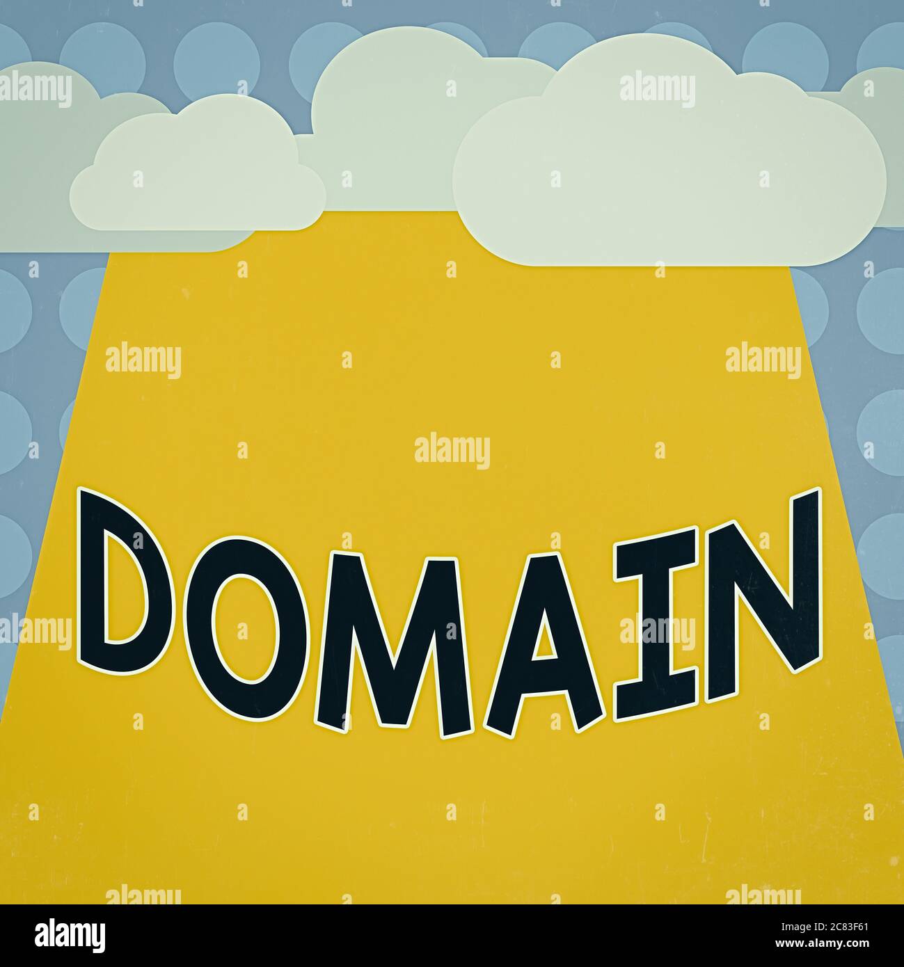 Conceptual hand writing showing Domain. Concept meaning identification ...