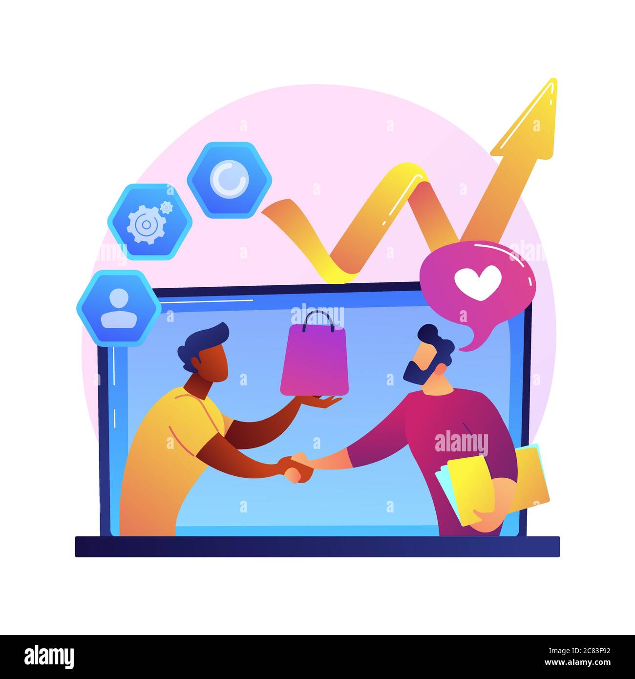 Customer relationship management vector concept metaphor Stock Vector ...