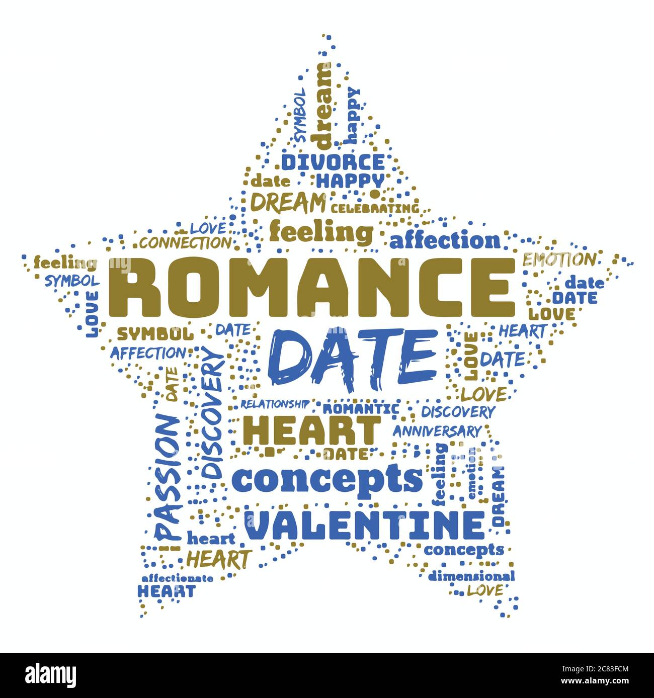 Cloud of words related to romance and love life Stock Vector Image ...