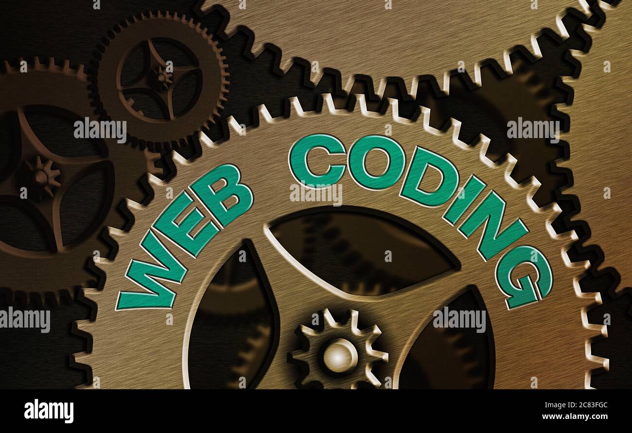 Conceptual Hand Writing Showing Web Coding Concept Meaning A System Of Symbols And Rules Used