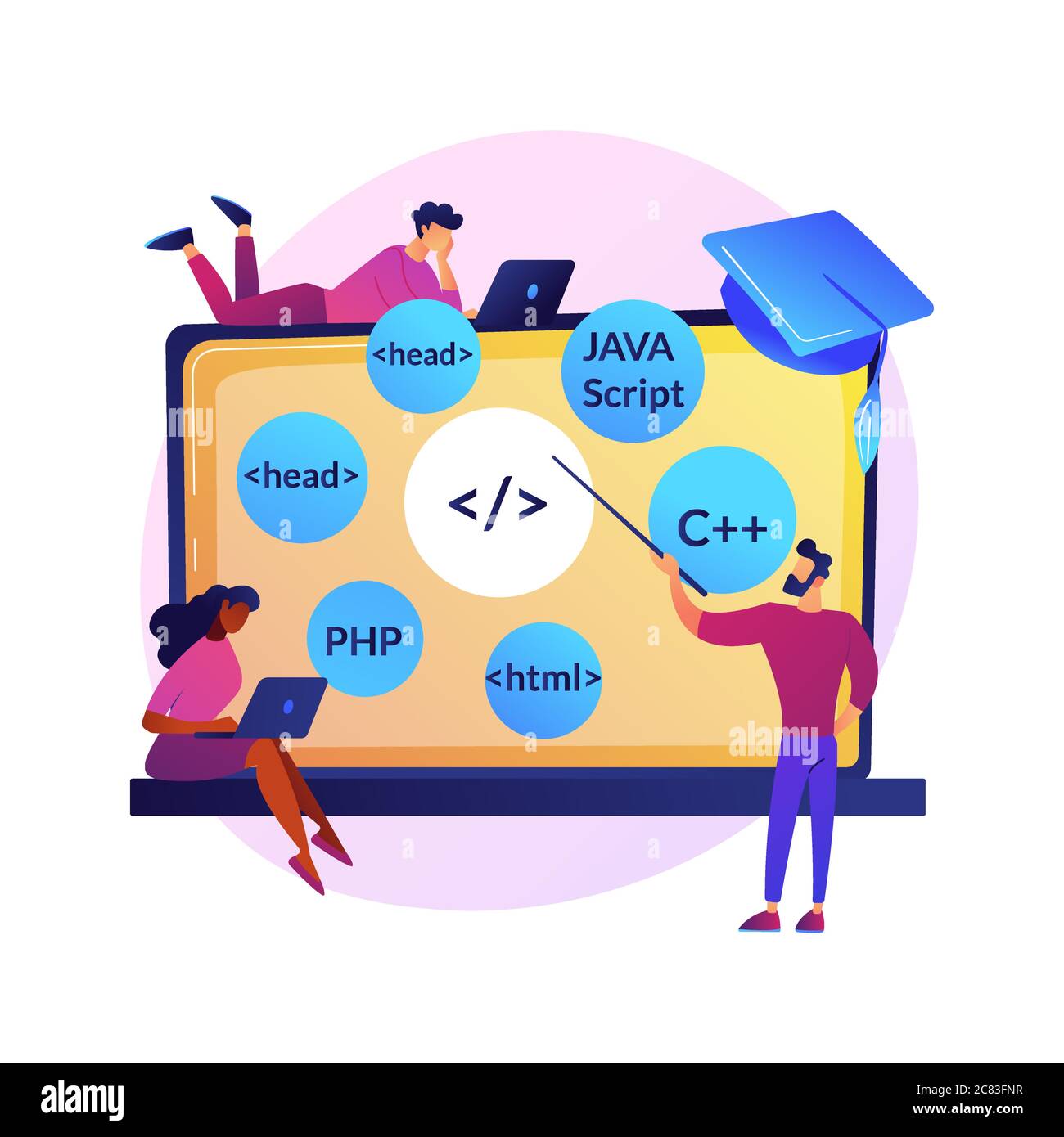 Programming languages learning vector concept metaphor Stock Vector ... Programming languages learning vector concept metaphor Stock Vector ...