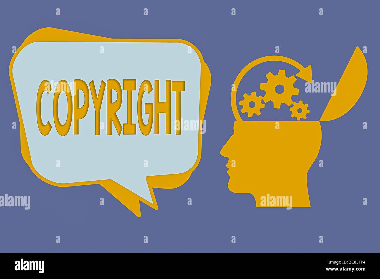 Handwriting text Copyright. Conceptual photo exclusive legal right to ...