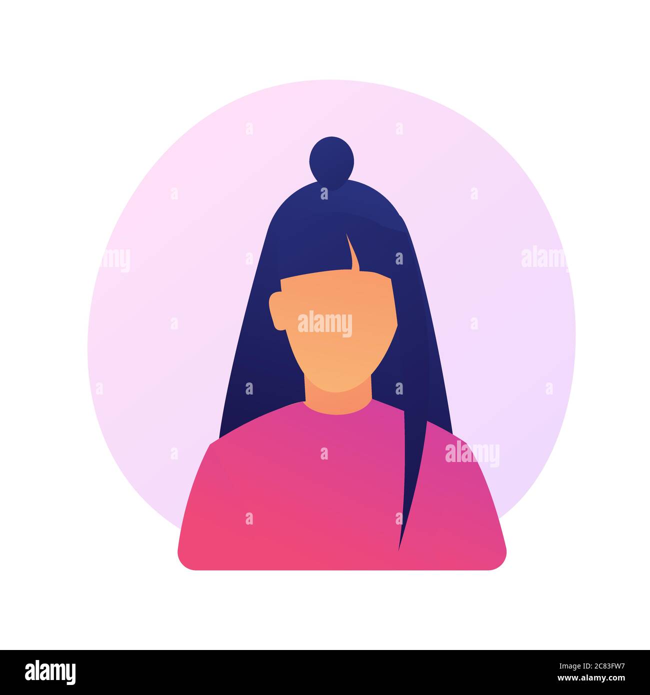 Woman faceless profile icon vector Stock Vector Images - Alamy