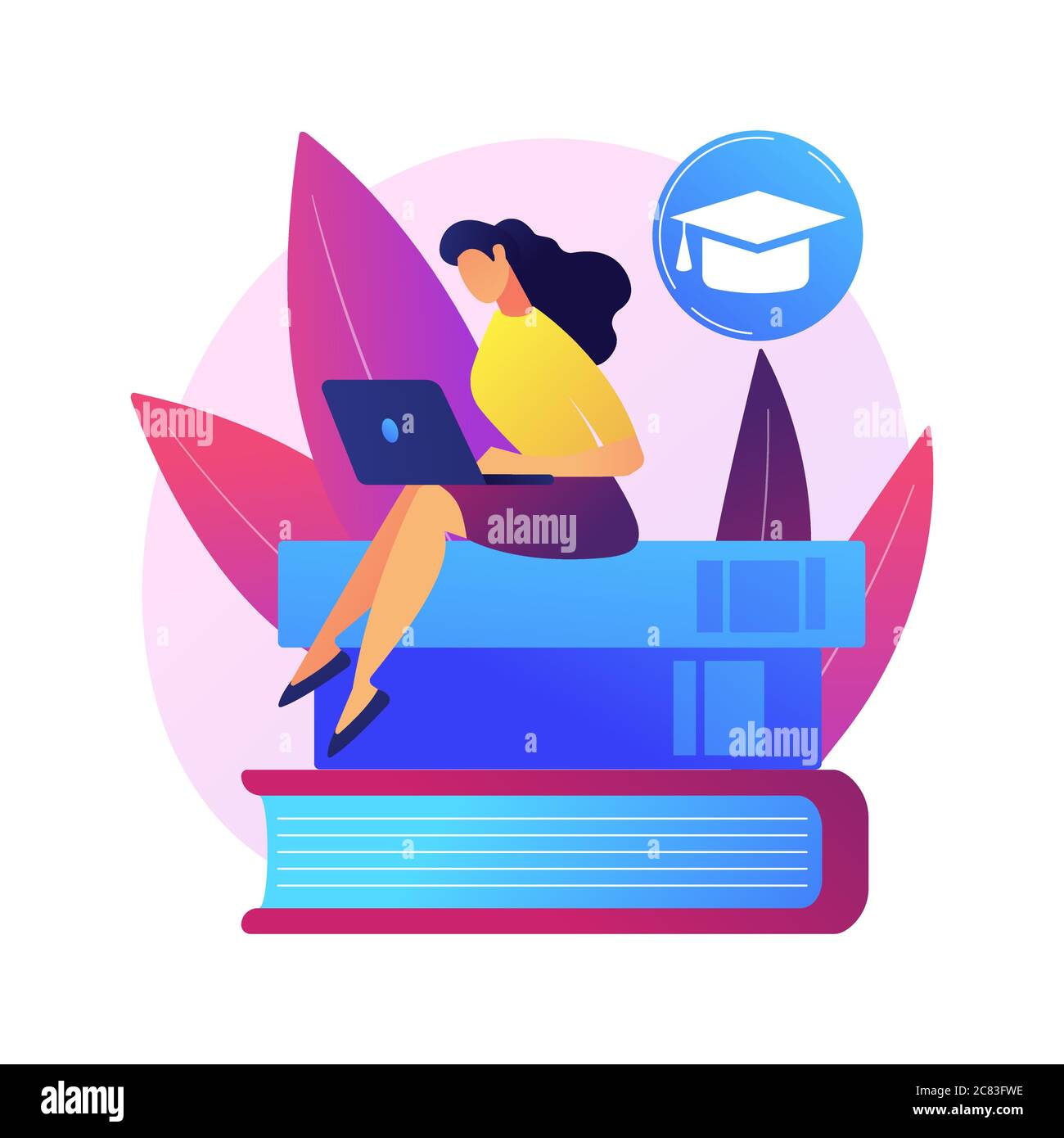 Self education vector concept metaphor Stock Vector Image & Art - Alamy