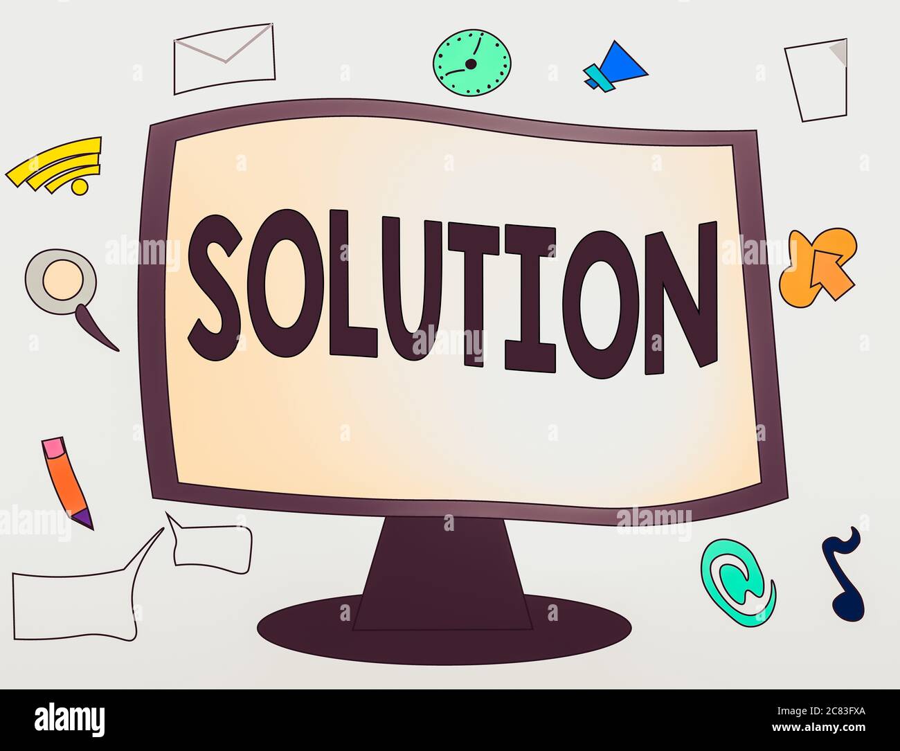 Conceptual Hand Writing Showing Solution Concept Meaning The Ways To Solve A Problem Or Tackle