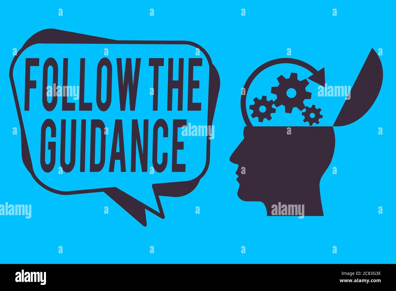 Word writing text Follow The Guidance. Business photo showcasing ...