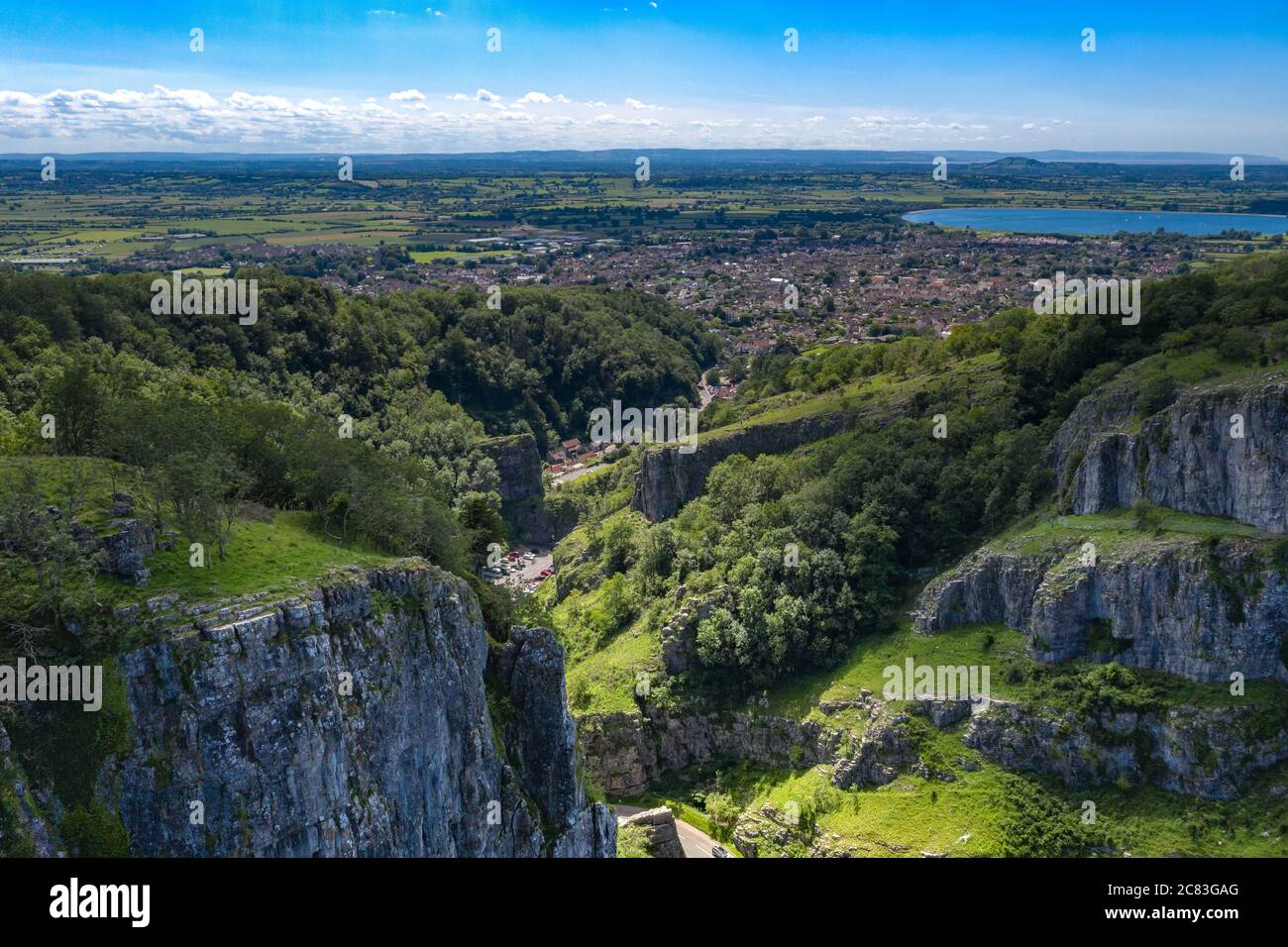 Cheddar gorge aerial hi-res stock photography and images - Alamy
