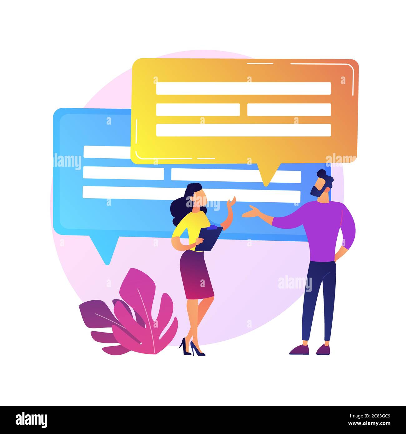 Business discussion vector concept metaphor Stock Vector Image & Art ...