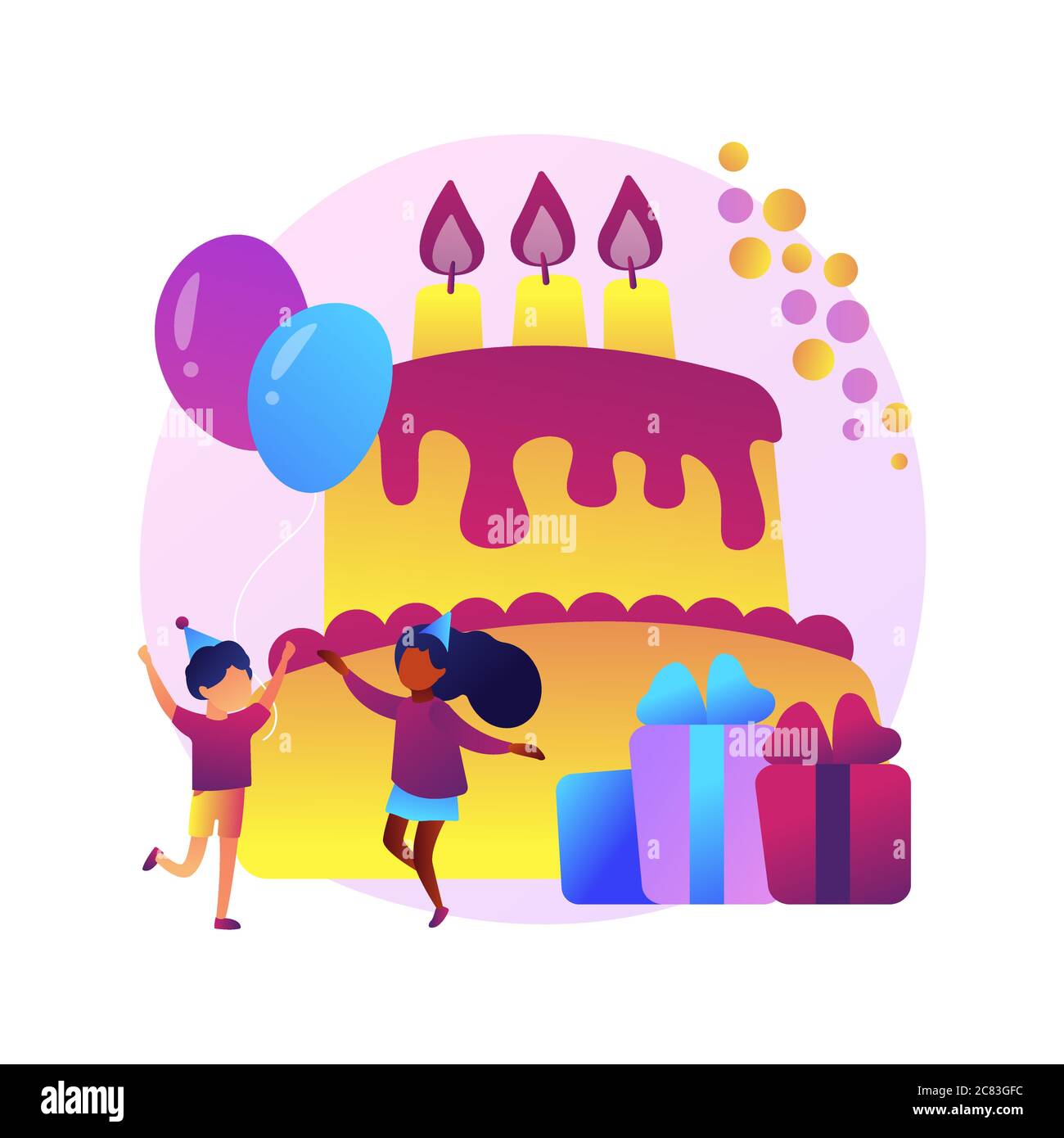 Birthday party vector concept metaphor Stock Vector Image & Art - Alamy