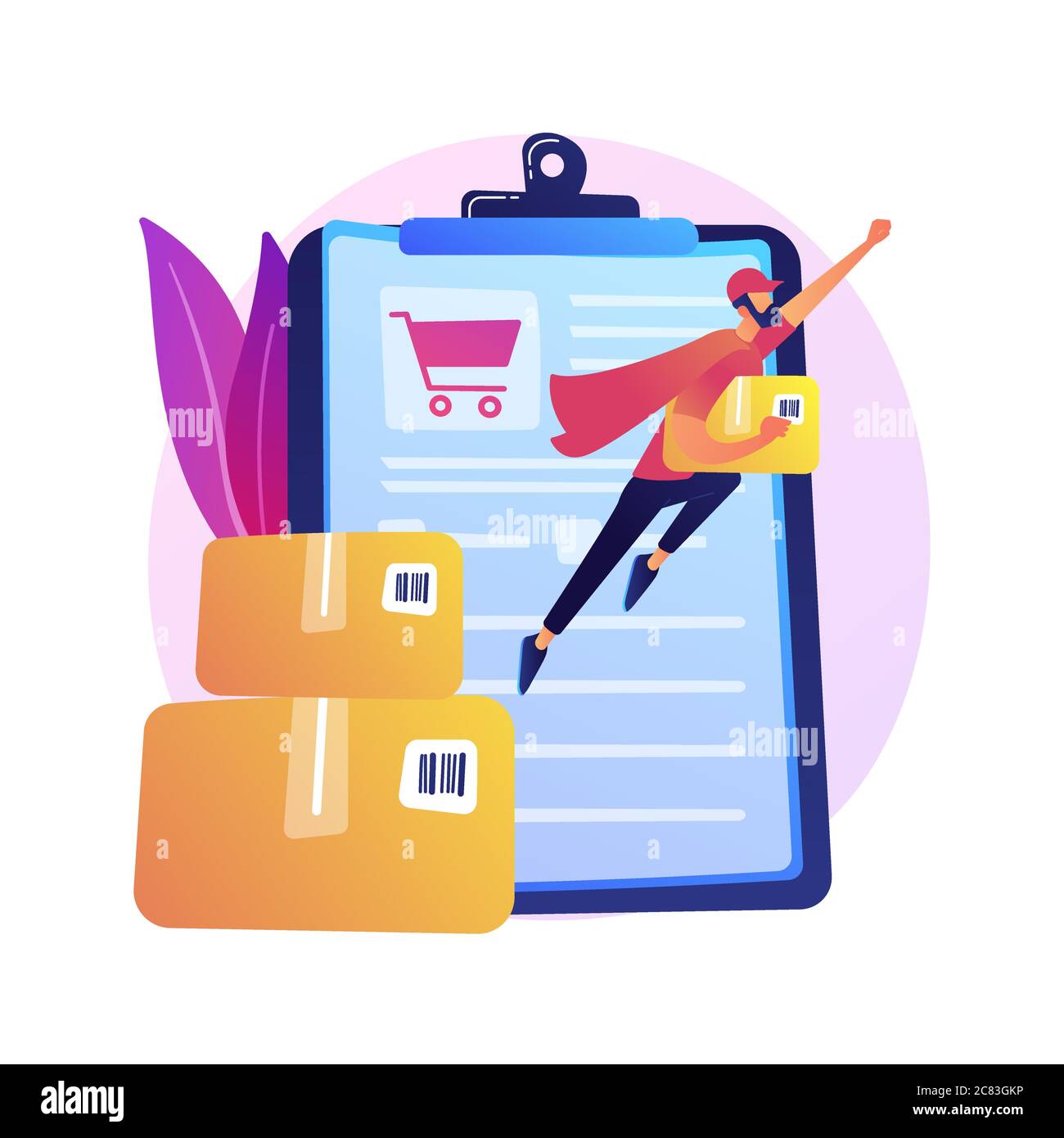Online order delivery service vector concept metaphor Stock Vector ...