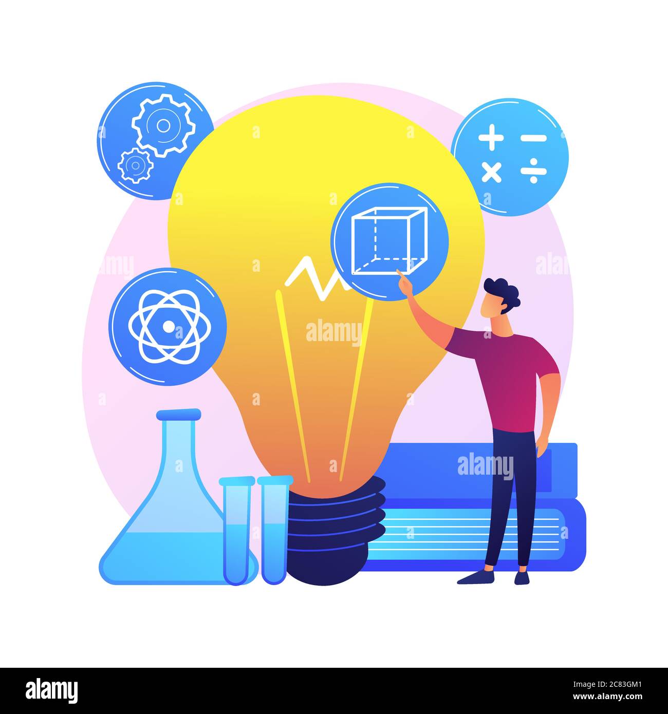 STEM education vector concept metaphor Stock Vector Image & Art - Alamy
