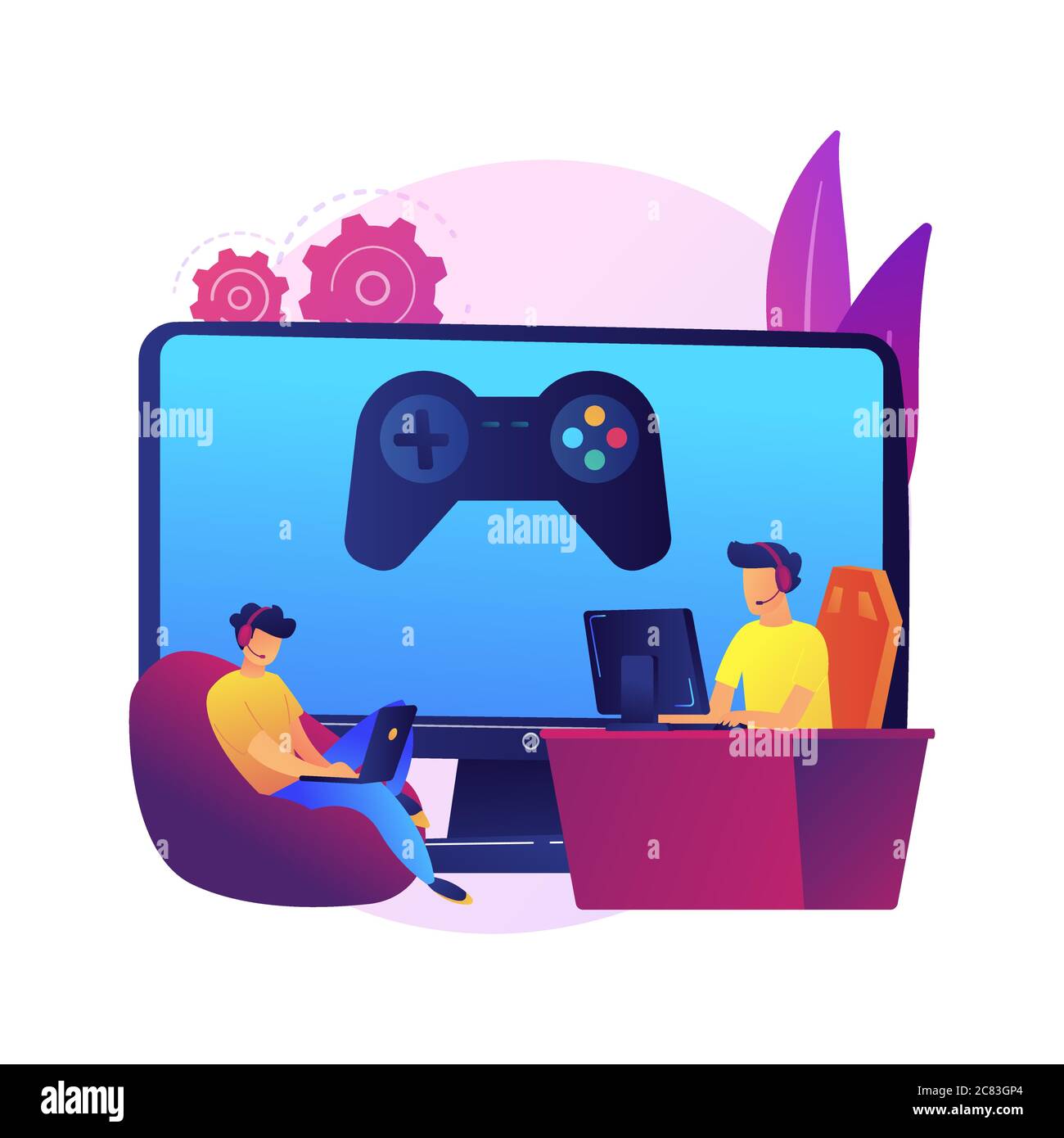 Computer gaming vector concept metaphor Stock Vector Image & Art - Alamy