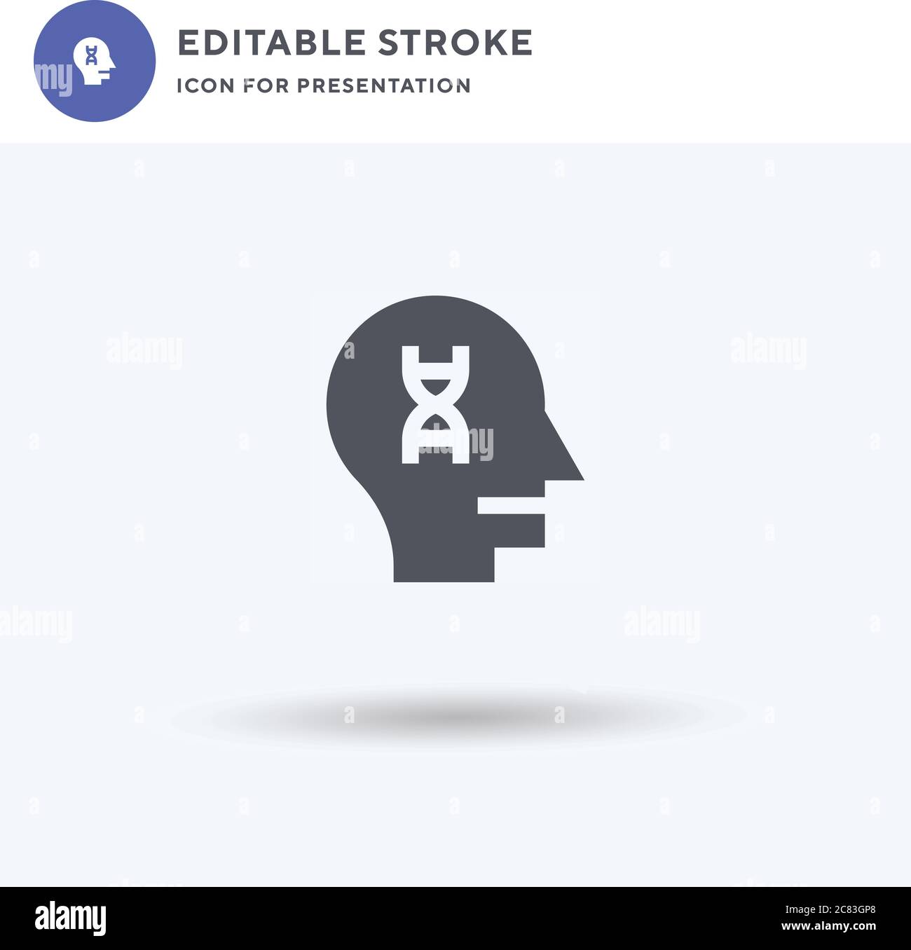 Genome icon vector, filled flat sign, solid pictogram isolated on white ...