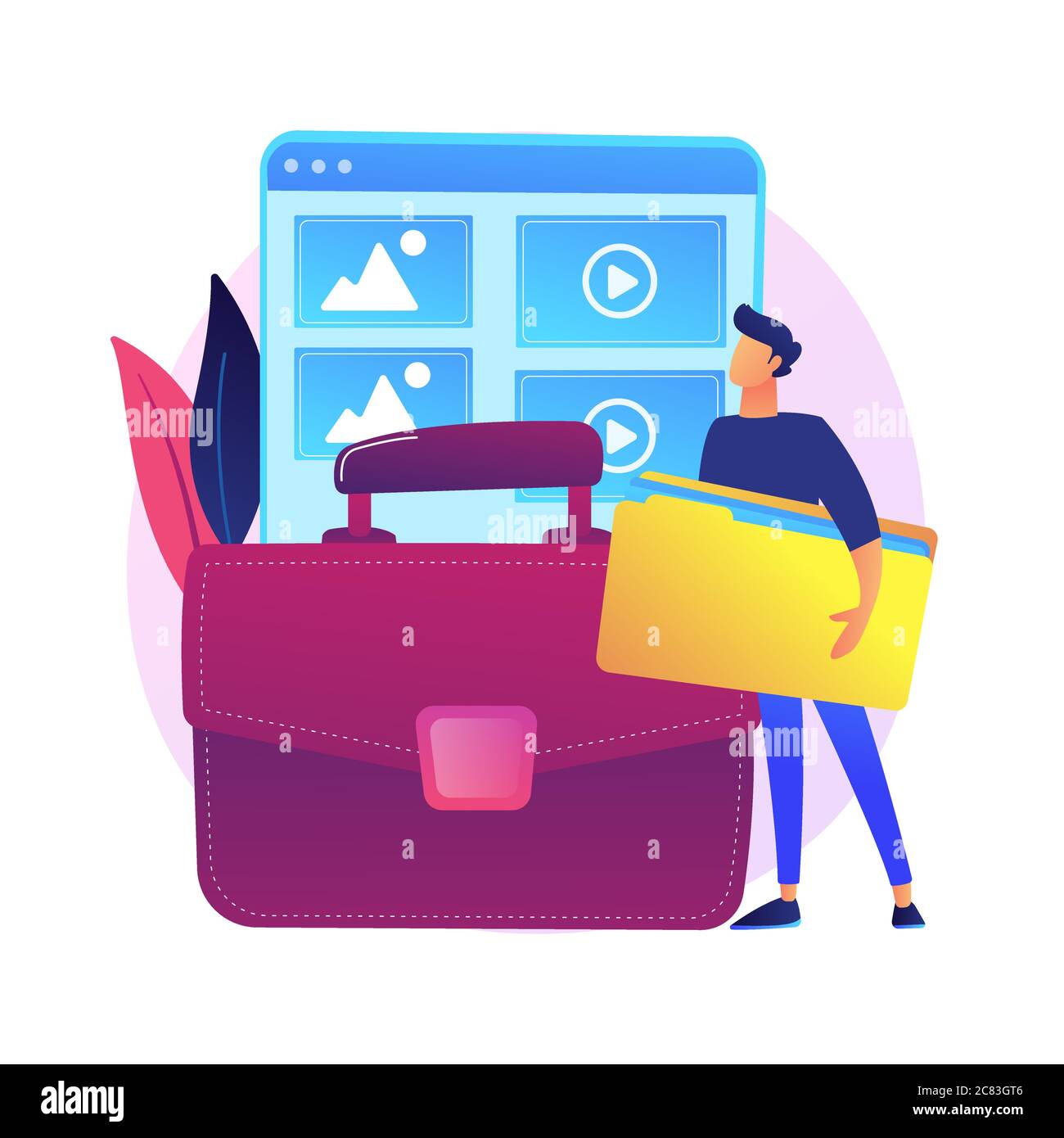 Portfolio management vector concept metaphor Stock Vector Image & Art ...