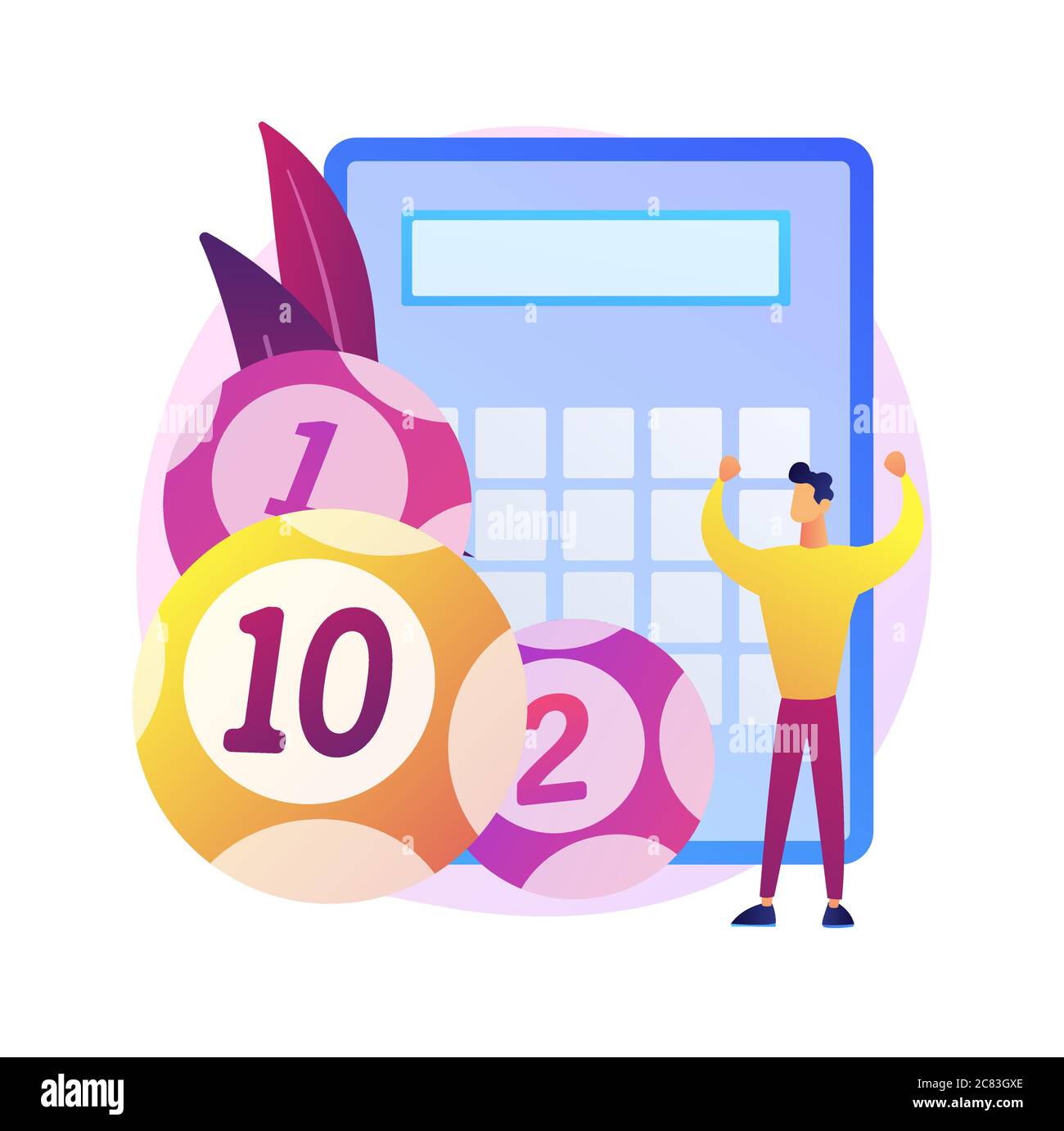 Lottery ticket flat white Cut Out Stock Images & Pictures - Alamy