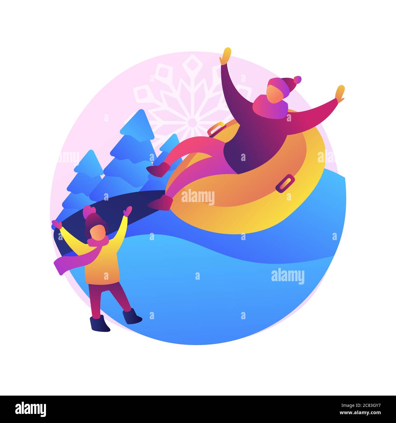 Snow angel vector concept metaphor Stock Vector Image & Art - Alamy