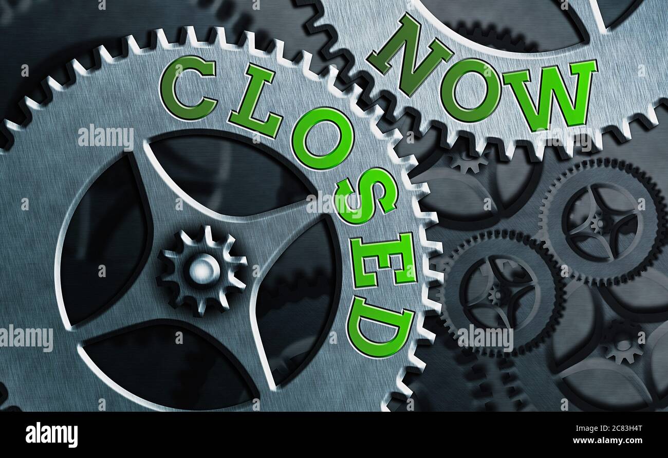 Handwriting text writing Closed Now. Conceptual photo of a business ...