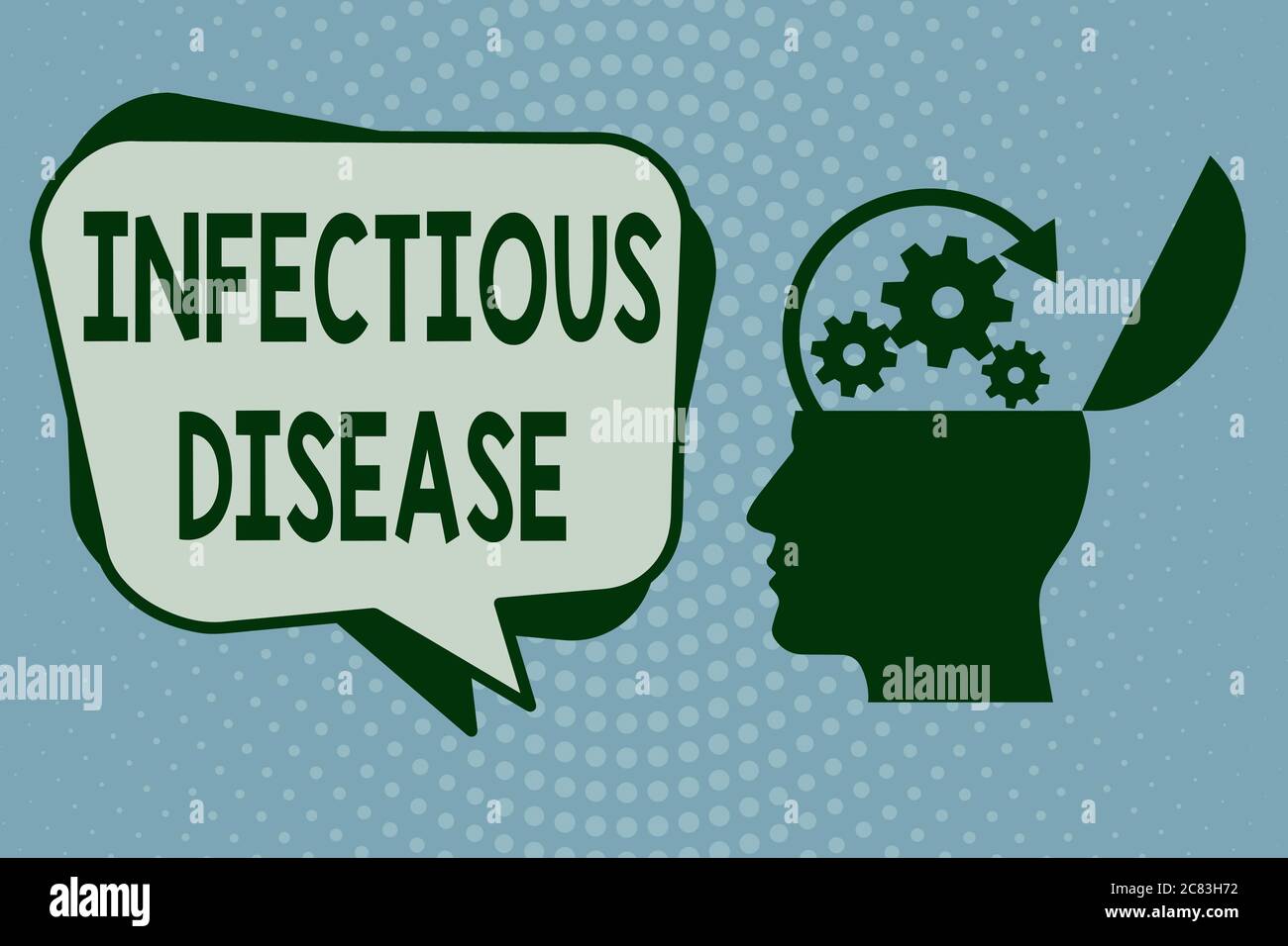 Handwriting text writing Infectious Disease. Conceptual photo caused by ...