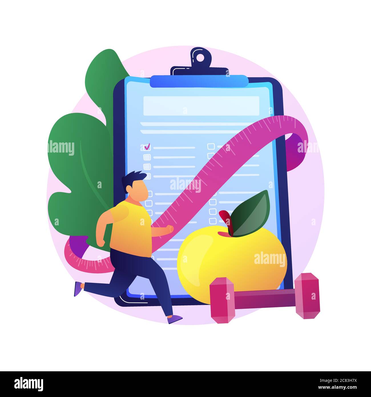 Gym training plan Cut Out Stock Images & Pictures - Alamy