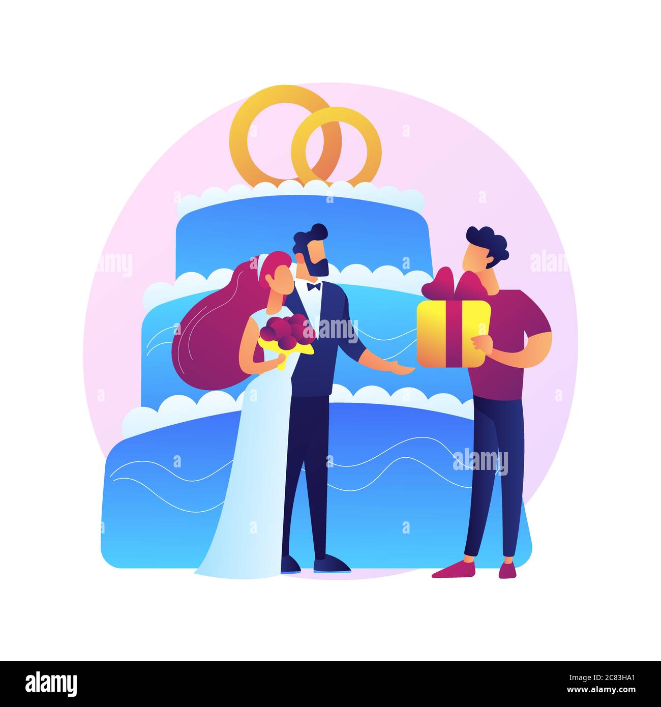 Wedding ceremony vector concept metaphor Stock Vector Image & Art - Alamy
