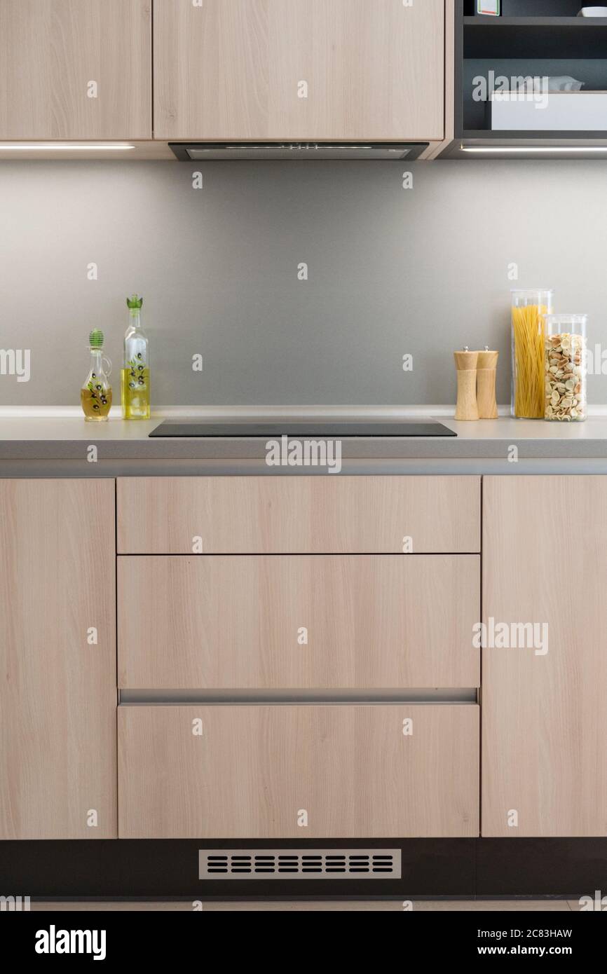 Detail of kitchen interior in a modern house Stock Photo - Alamy